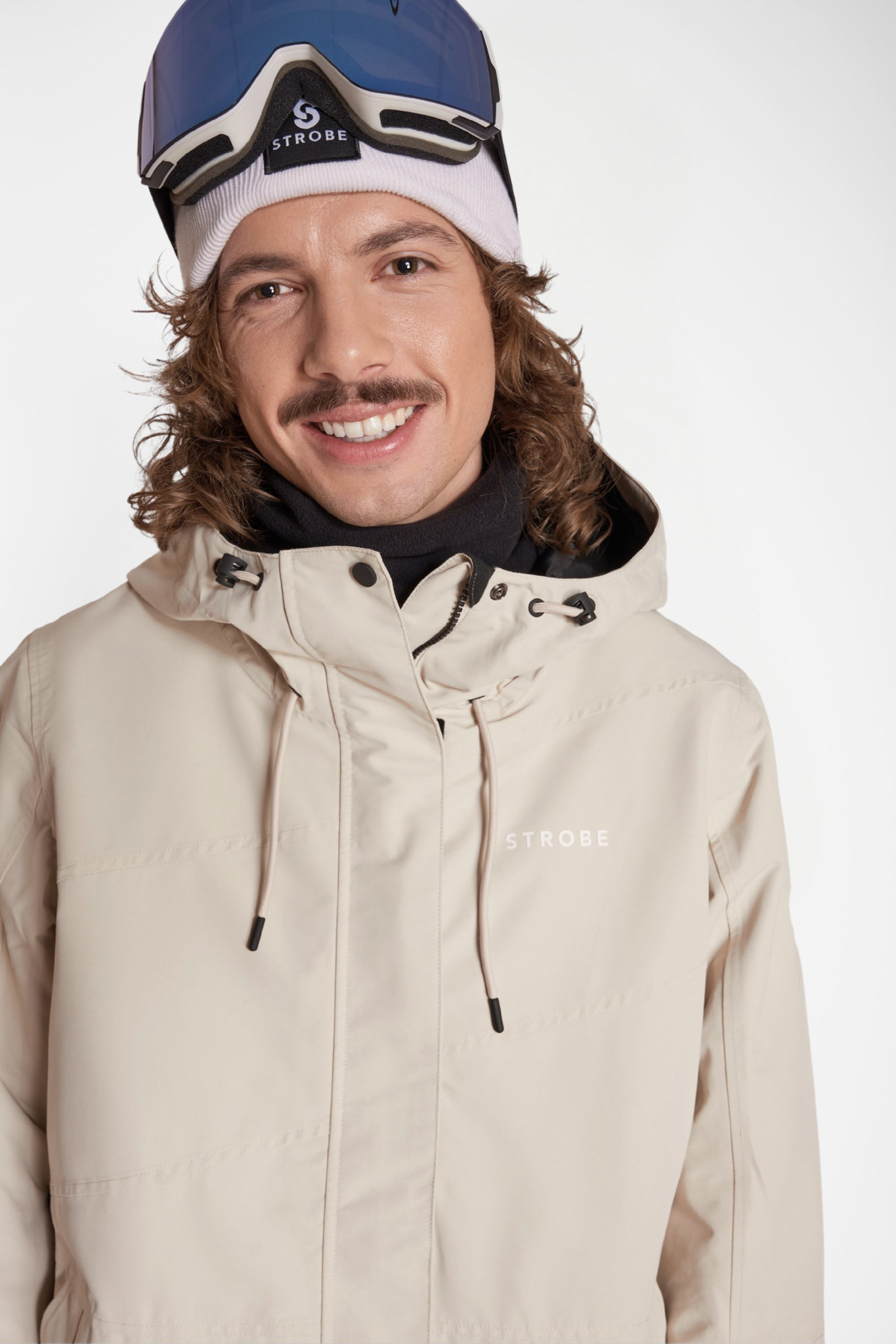 Aura Ski Jacket Lt Beige - Men's - Strobe