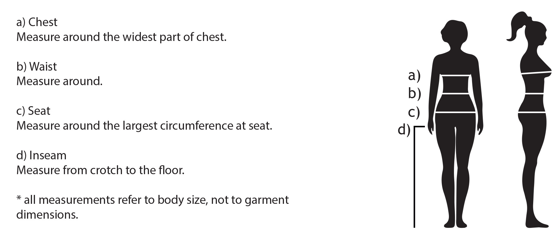 Guide des tailles - Strobe