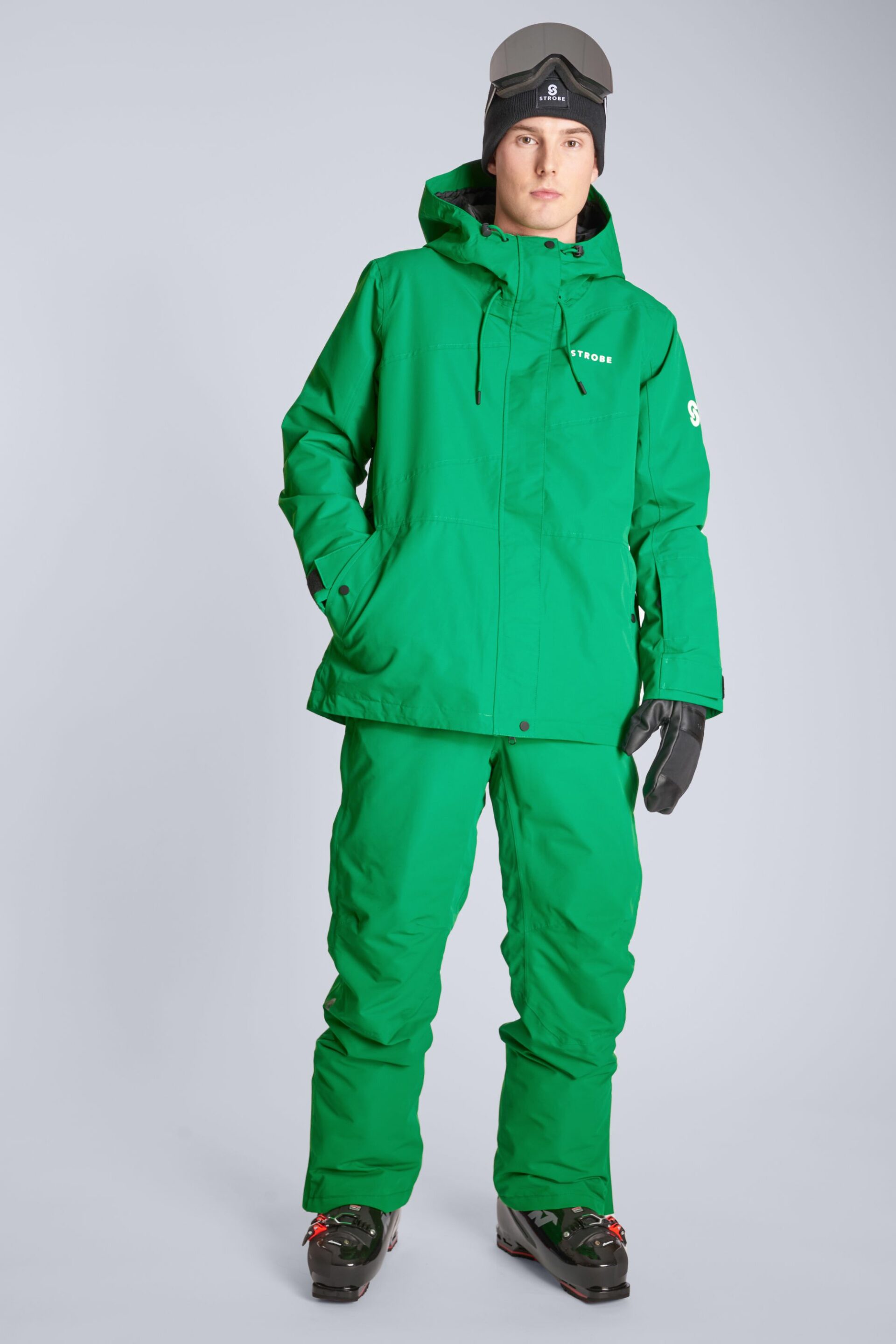 Aura Ski Jacket Kelly Green - Men's - Strobe