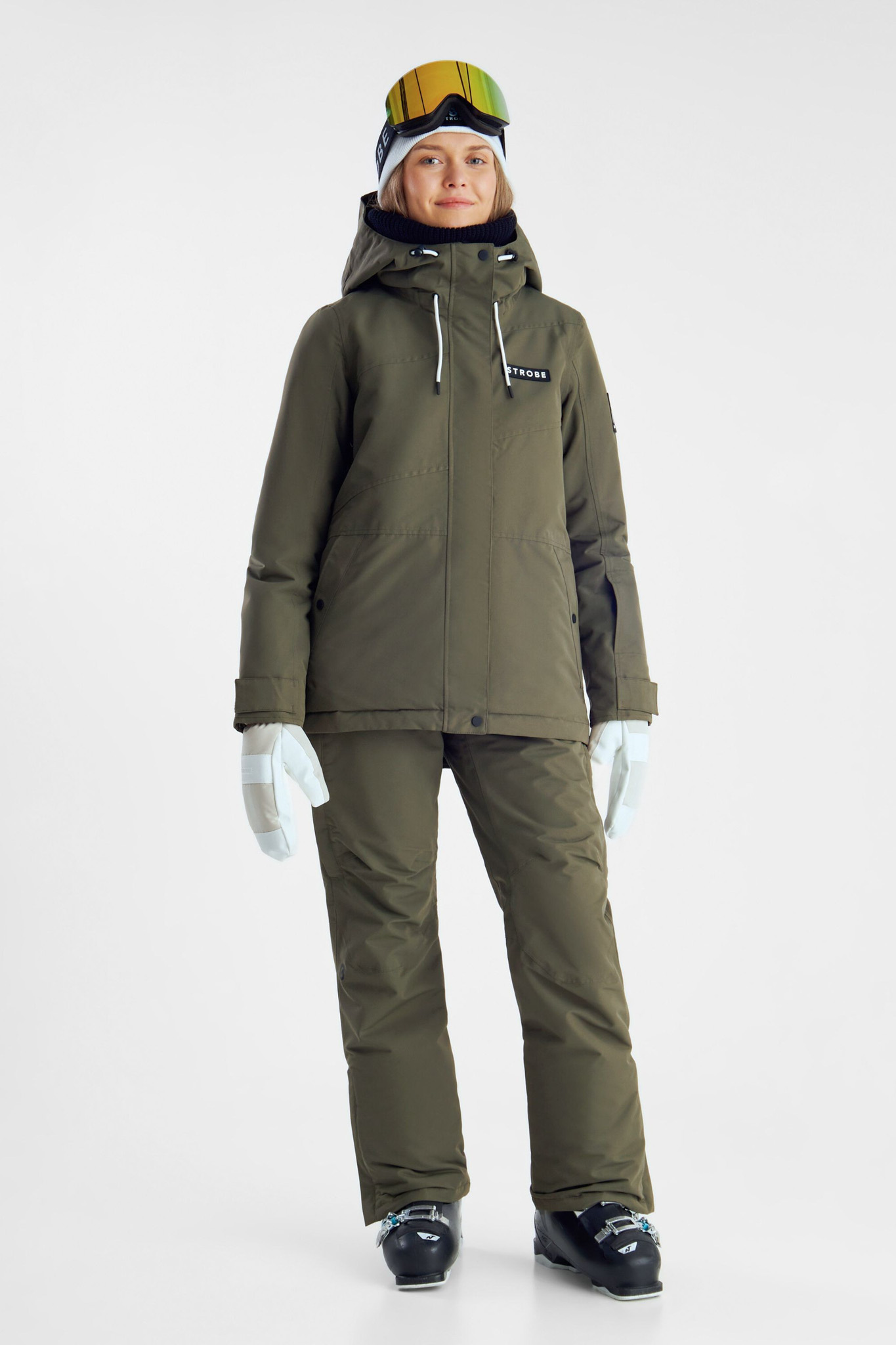 Aura Ski Jacket Olive Green - Women's - Strobe