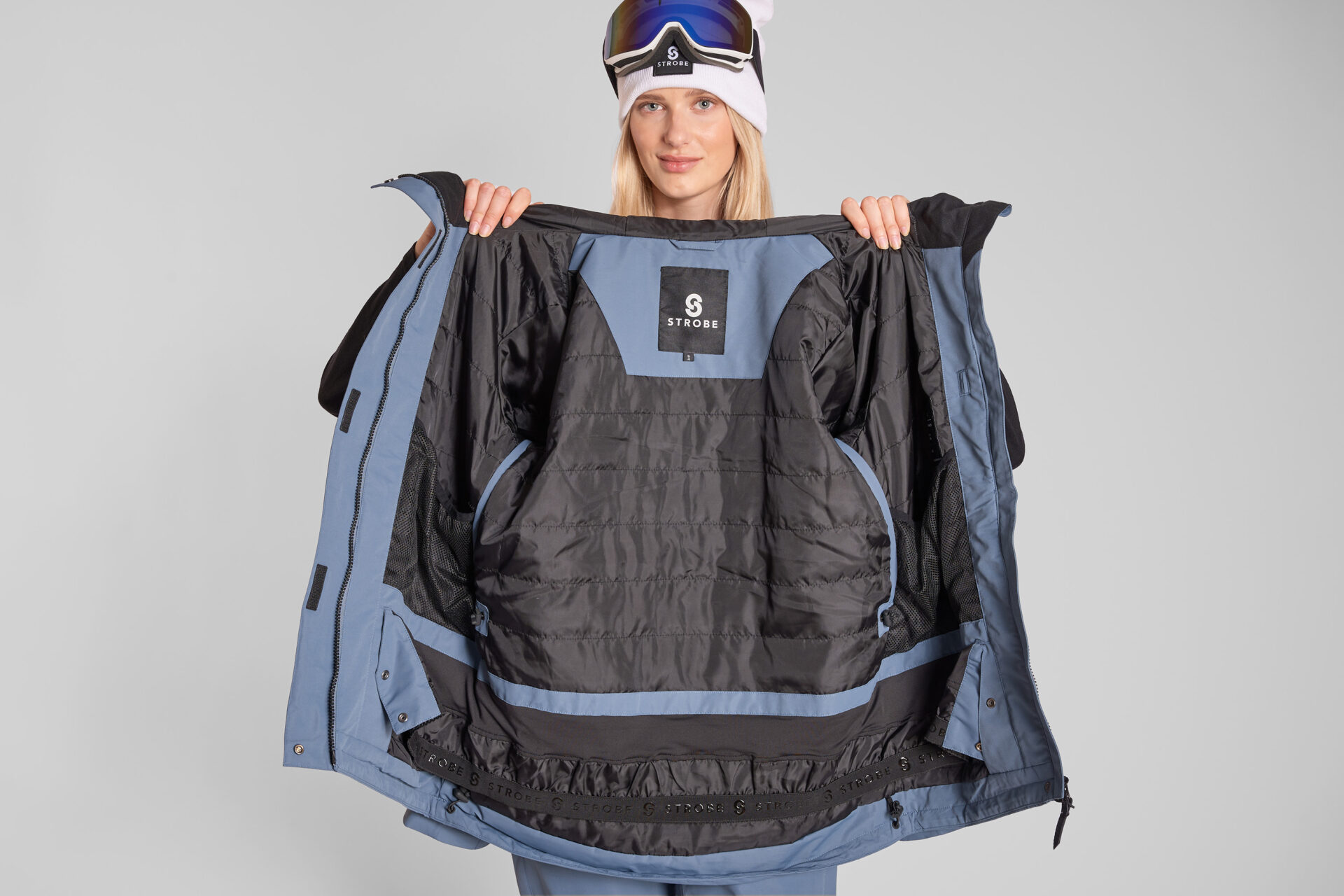 Aura Ski Jacket Slate Blue - Women's - Strobe