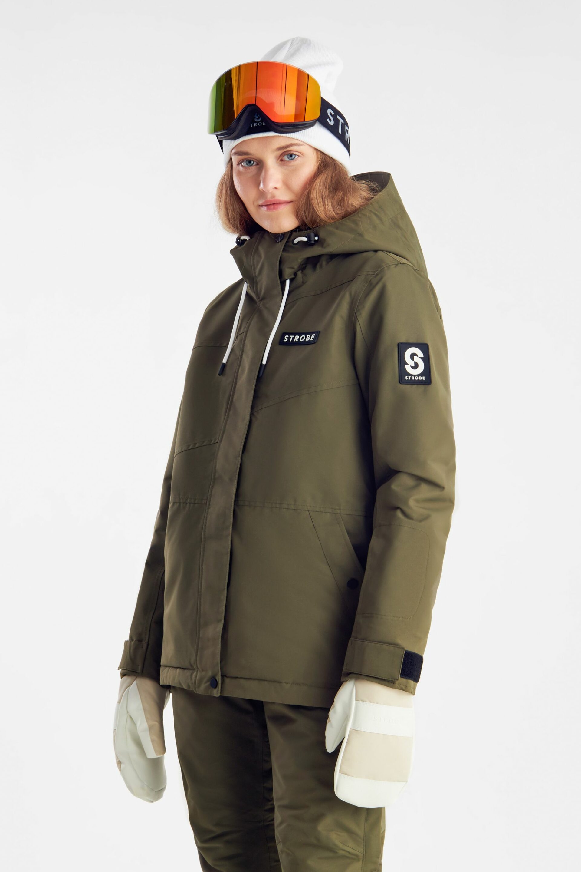 Aura Ski Jacket Olive Green - Women's - Strobe