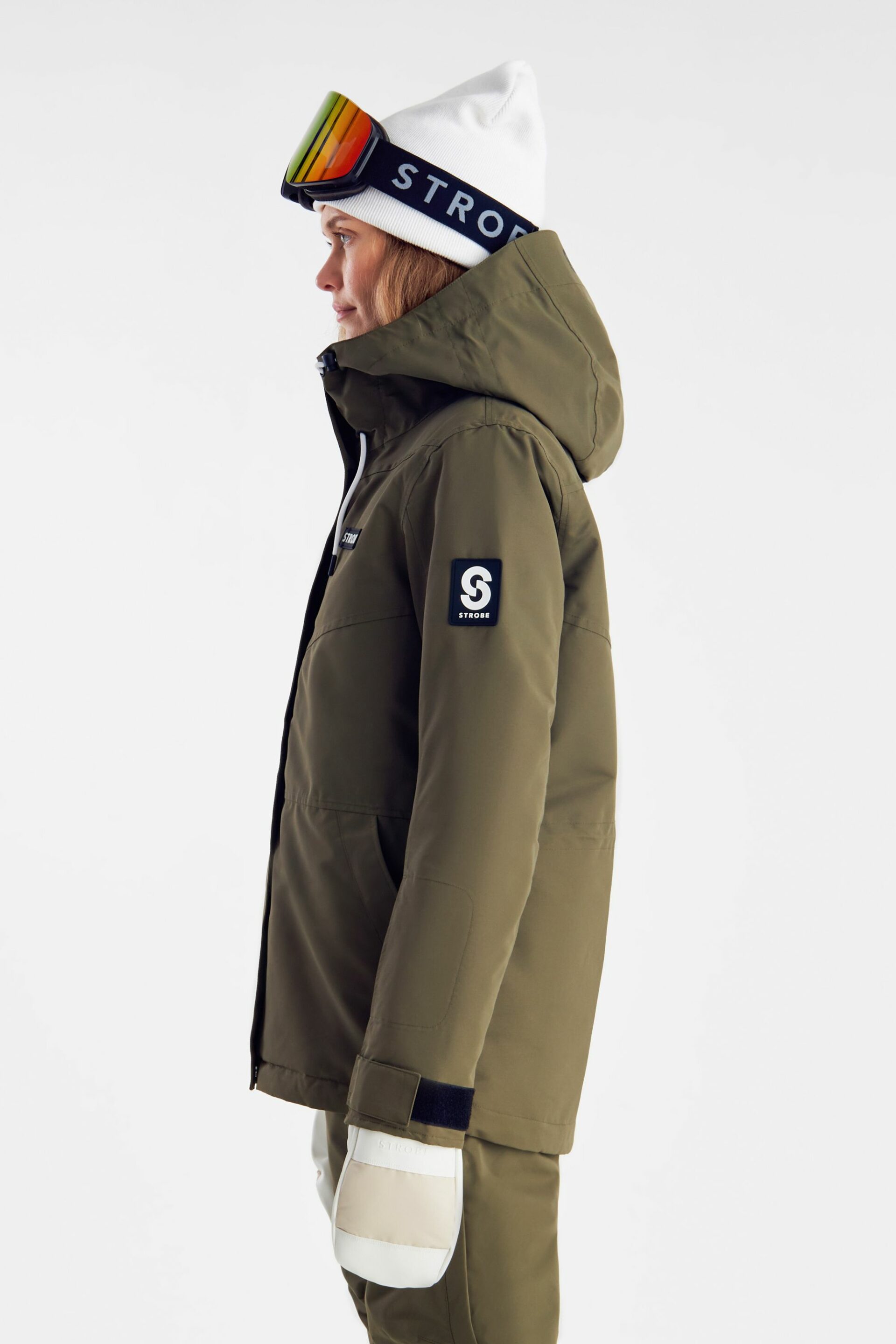 Aura Ski Jacket Olive Green - Women's - Strobe