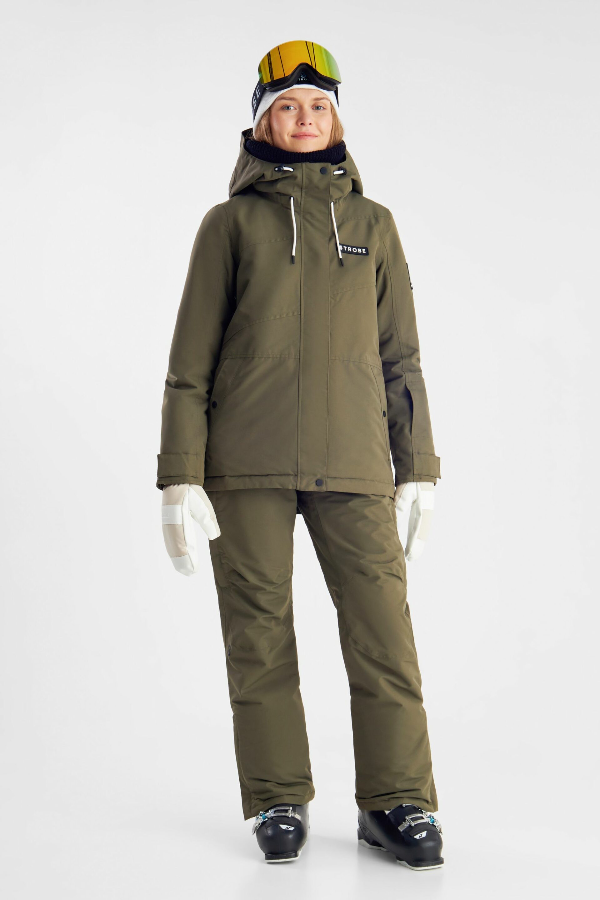 Aura Ski Jacket Olive Green - Women's - Strobe