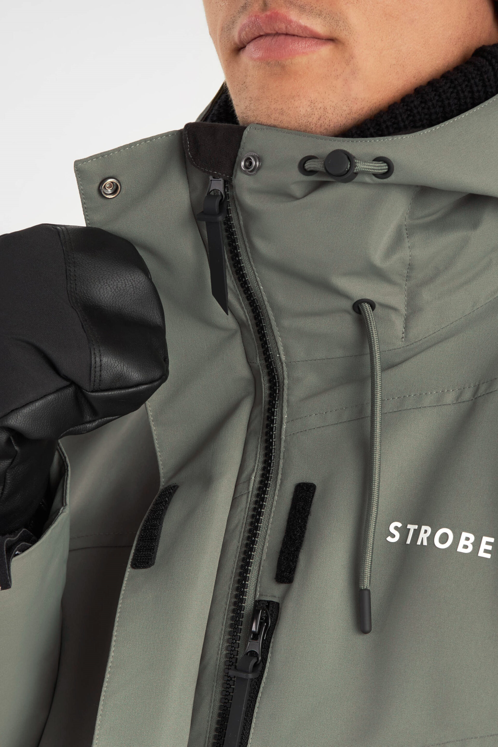 Aura Ski Jacket Smoke Green - Men's - Strobe