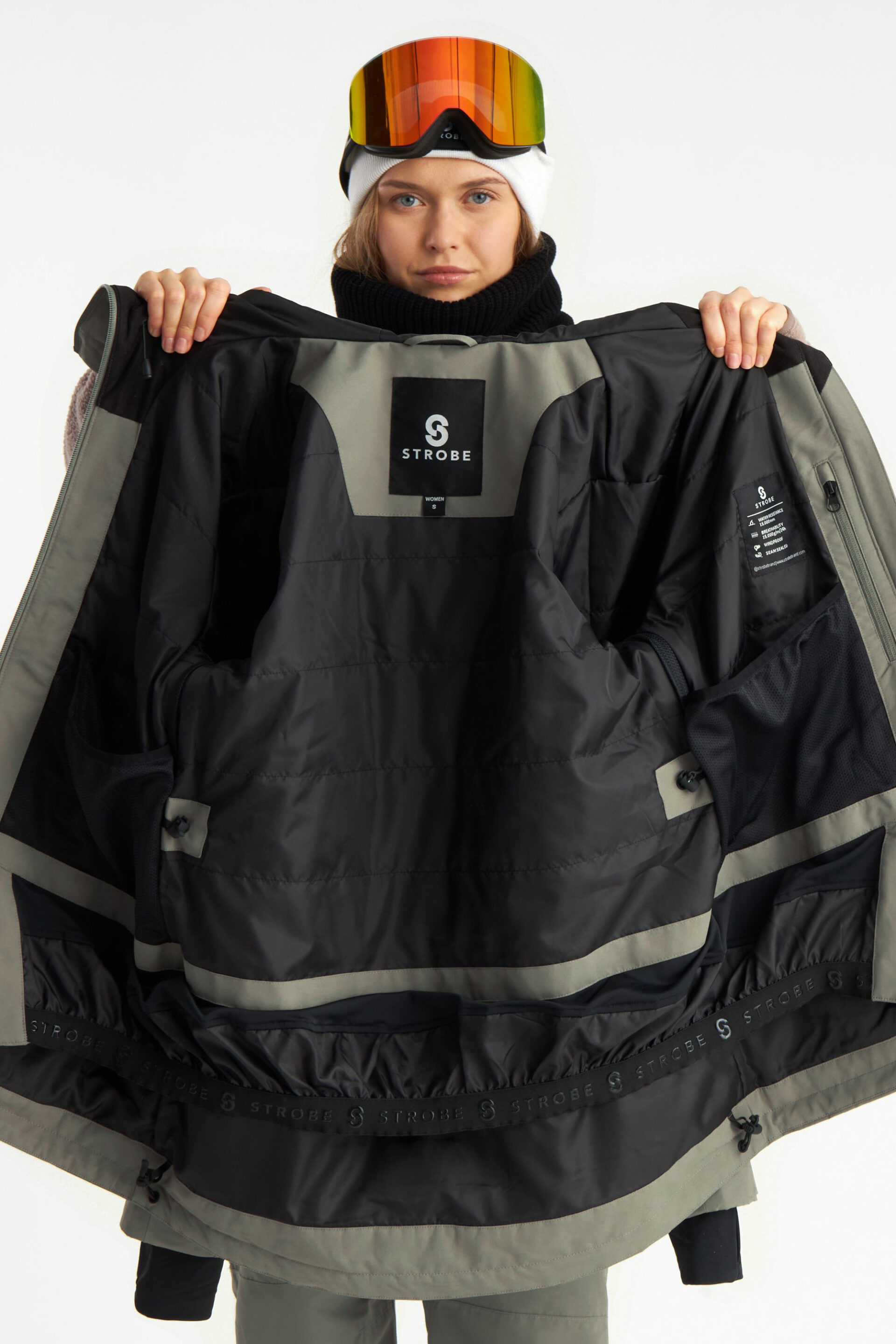 Lynx Ski Jacket Smoke Green - Women's - Strobe