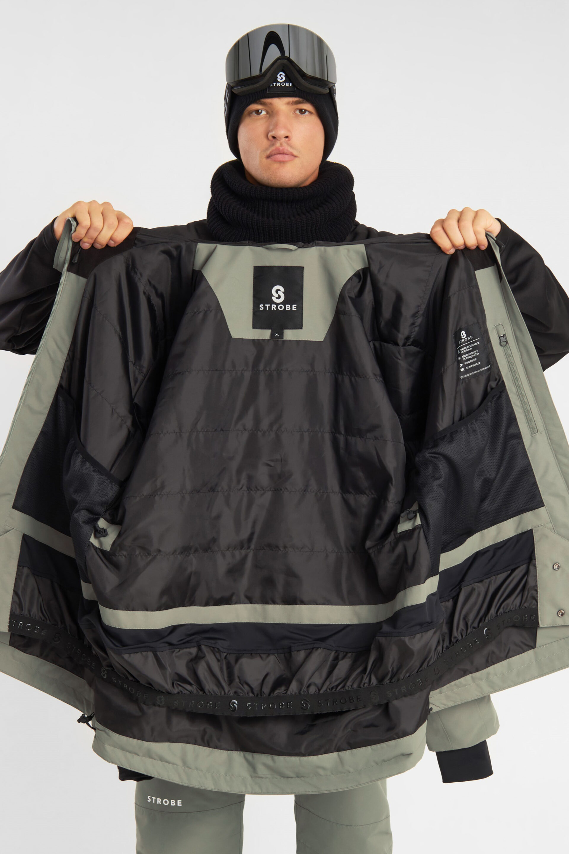 Lynx Ski Jacket Smoke Green - Men's - Strobe